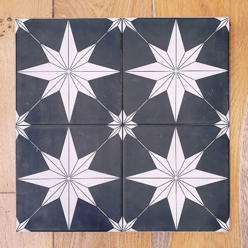 Star pattern tiles Sydney. Modern Farmhouse Style.