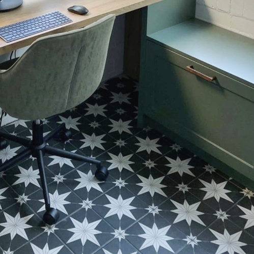 Star pattern tiles Sydney. Modern Farmhouse Style.