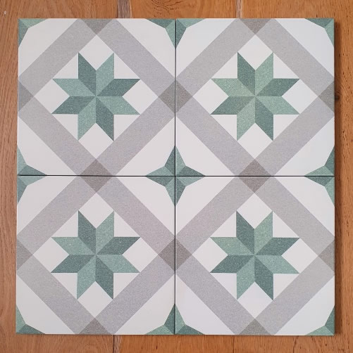 Heritage Tiles Sydney Green Pattern