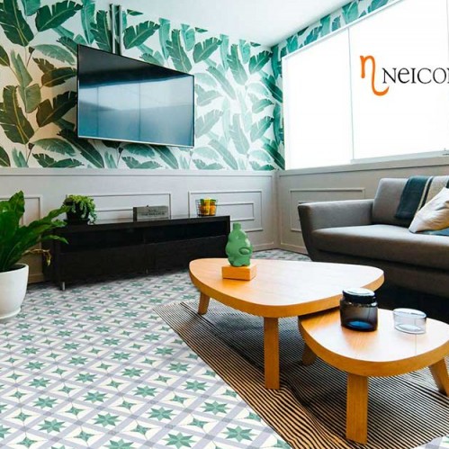 Green Star Pattern Deco Tiles Sydney Bathroom & Kitchen Floor